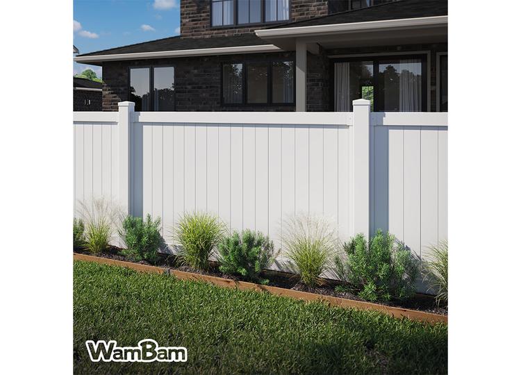 4ft Vinyl Privacy Fence — No-Dig, DIY, Low-Maintenance