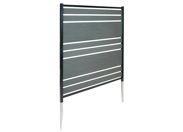 Vienna WoodTek Vinyl Privacy Screen Kit (Charcoal) (48in H x 40in W)