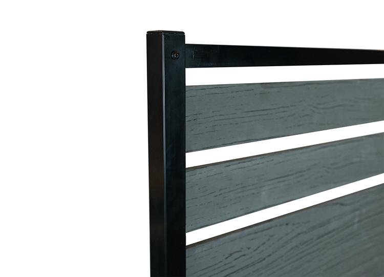 Vienna WoodTek Vinyl Privacy Screen Kit (Charcoal) (48in H x 40in W)